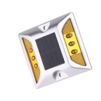 China Reflective Ddurable 1.2V 600MAH Solar Powered Road Studs Yellow for sale