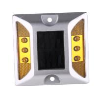 China Reflective Ddurable 1.2V 600MAH Solar Powered Road Studs Yellow for sale