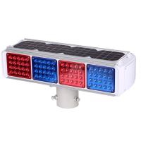 China LED RoHS Certified Anti UV PC Solar Powered Warning Lights Mono Crystallin for sale