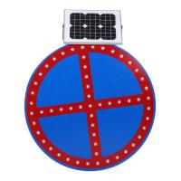 China Traffic Safety use Ddurable 3W 600mm No Standing Road Sign Round for sale