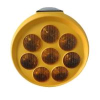 China Red Yellow Rohs Certified 1000 Meters Solar Blinker Light Plastic for sale
