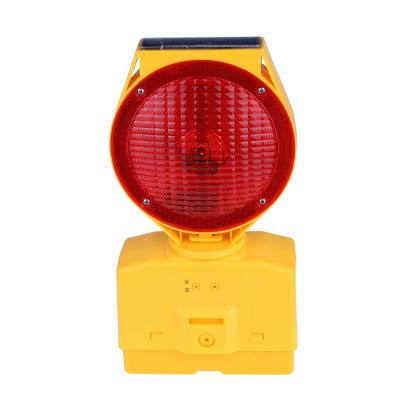 China Plastic ABS Barricade Flasher Lights Red Solar 1000MAH Monocrystalline Silicon for sale