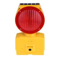 China Plastic ABS Barricade Flasher Lights Red Solar 1000MAH Monocrystalline Silicon for sale