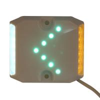 China IP68 Tricolor Reflective Road Studs 5000mcd Plastic Wired Monocrystalline for sale
