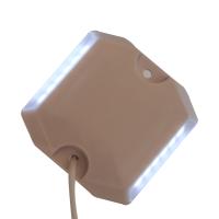 China DC12V Plastic Solar LED Road Studs 5000mcd High Intensity Reflective Cast Plastic for sale