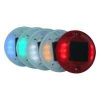 China 120mm PC Solar Powered Road Studs Plastic IP68 8000mcd For Traffic Safety for sale