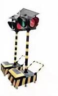 China Mobile IP68 Solar Traffic Light 8000mcd Poly carbonate For Road Safety for sale