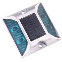 China Steady / Flashing Mode 105mm Solar Road Reflectors 8000mcd For Black Spot for sale