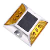 China Aluminum 80 Degree road solar studs 800m Visual Distance For Mountain Roads for sale