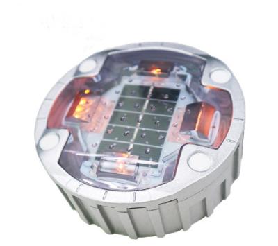 China Red Color Embedded solar road stud light IP68 Protect Die Casting Aluminum Shell for sale