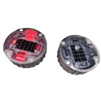 China Red Color Embedded solar road stud light IP68 Protect Die Casting Aluminum Shell for sale