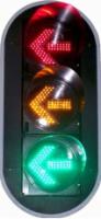 China Waterproof 300mm LED Traffic Light GE UV Resistance PC Housing With 3 Arrow for sale