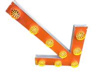 China Orange LED Solar Powered Road Signs Warning Arrow Board For Road for sale