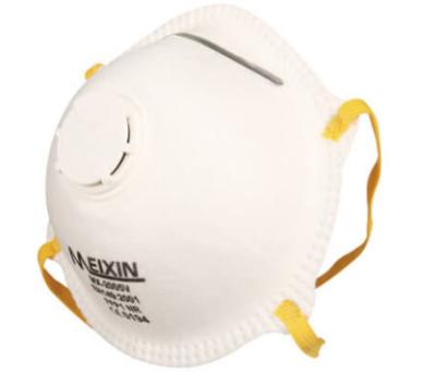 China Disposable FFP1V Face Mask with Valve Easy Breathing Dust Protection for sale
