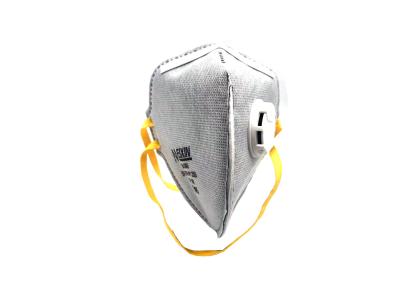 China Disposable Valved Dust Mask with Adjustable Aluminum Nose Clip for Facial Protection for sale