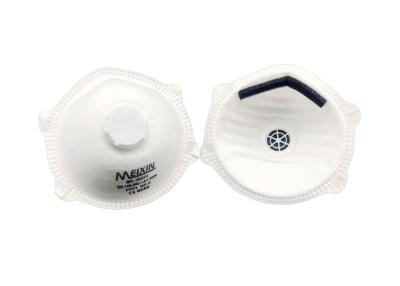 China White FFP1V Dolomite Dust Mask Filtering Facepiece Respirator 95% Filtration for sale