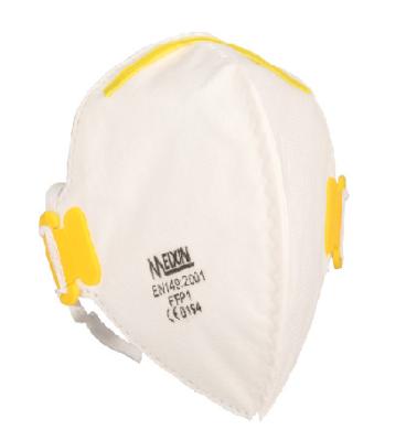 China Non Woven FFP1 Dust Mask with Latex Free Elastic Strap 3 Ply for sale