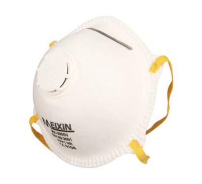 China Single Use FFP1 Dust Mask Non Woven Fabric with Breathing Valve 3 Ply for sale