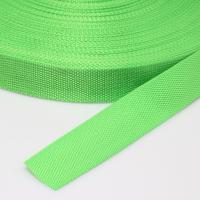 China Automotive Polypropylene Webbing 10mm 1 Inch UV Resistant 1500N Breaking Strength Green Yellow Red for sale