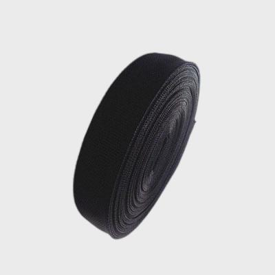 China 2.5cm Black Polypropylene Webbing PP Webbing for Packaging 100m Roll 250kg Strength for sale