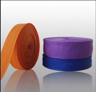 China High-Strength PP Plain Webbing 10-100mm Width with 300-1000kg Breaking Strength for Industrial Straps and Outdoor Gear for sale