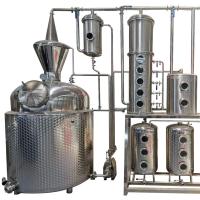 China 380-440V GHO SUS304 Copper Glass Distiller Still Distilling Column Distillery Equipment for sale