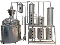 China 380-440V GHO SUS304 Copper Glass Distiller Still Distilling Column Distillery Equipment for sale