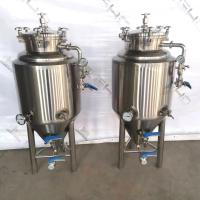 China 100L Conical Beer Inside Pickling Outside Polishing Fermenter for Small-Scale Brewing for sale