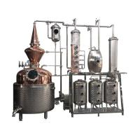 China 2-3mm Thickness Steam Heating 1000L Red Copper Alcohol Reflux Distillation Equipment for sale