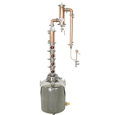 China GHO 200 KG Gin Alcohol Distiller Equipment for Home SUS304/Red Copper for sale