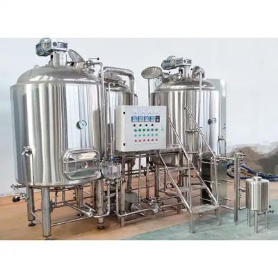 China 1000lt Capacity Silver Beer Brewing Equipment with Advanced Technology for sale