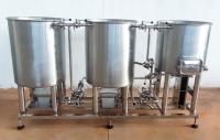 China Direct Fire Heating Beer Brewing System with 200L Working Volume Easy to Operate for sale