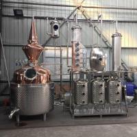 China Red Copper Alcohol Distillation Equipment for Brandy Gin and Whisky at Food Beverage for sale