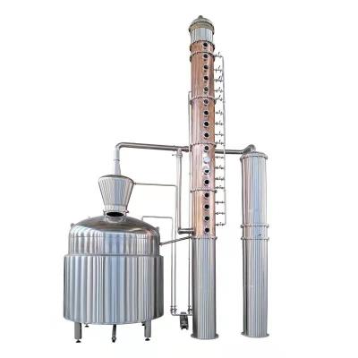 China 4000lt Red Copper Vodka Whisky Alcohol Distillation Equipment with High Productivity for sale
