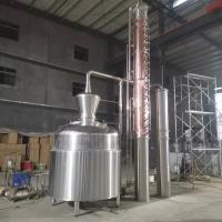 China 4000lt Red Copper Vodka Whisky Alcohol Distillation Equipment with High Productivity for sale