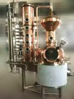 China Stainless Steel / Copper Column Alcohol Distiller with 3mm Inner and 2mm Outershell for sale