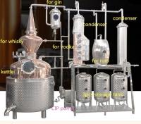 China 1000L Alcohol Reflux Distillation Equipment for Vodka Gin Rum Whisky in Food Beverage for sale