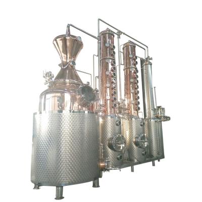 China 2000lt Red Copper Alcohol Distillation Column Equipment for Processing Types Alcohol for sale