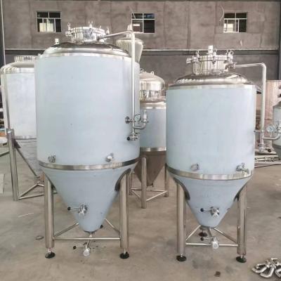 China GHO 300L 600L Beer Brewing Equipment featuring SUS 304 60 Degree Cone Fermentation Tank for sale