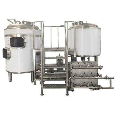 China Insulated Micro Brewery Stainless Steel Beer Brewing Equipment with PU for sale