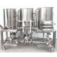China Adjustable Voltage 50L 2 Fixed and 2 Moving Beer Brewing Equipment for Processing Beer for sale