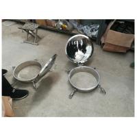 China Round Outward Manway GHO Sanitary Stainless Steel Circular Manhole Cover With Pressure for sale