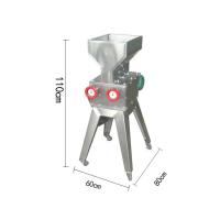 China Stainless Steel Double Roller Homebrew Malt Mill with Adjustable Settings for sale
