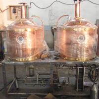 China Brewpub Beer Equipment 100l Micro Brewery with Fire Heating Method Brewing for sale
