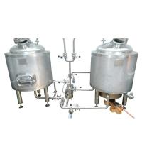 China 100L Brewhouse System Beer Home Brewing Equipment with Semi Automatic PLC Control for sale