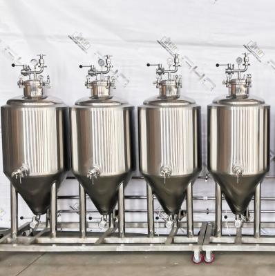 China GHO 200L Stainless Steel Top Manhole Brewing Equipment Fermenter Tank 113 KG Capacity for sale