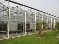 China Large Aluminum Frame Glass Greenhouse High Transmission Rate For Exhibition for sale