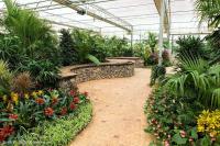 China Large Aluminum Frame Glass Greenhouse High Transmission Rate For Exhibition for sale