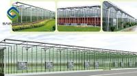China 3.0m 6.0m Glass Multi Span Greenhouse For Agricultural for sale