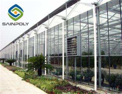 China 5mm Tempered Glass Hydroponic Grow Systems Greenhouse for sale
